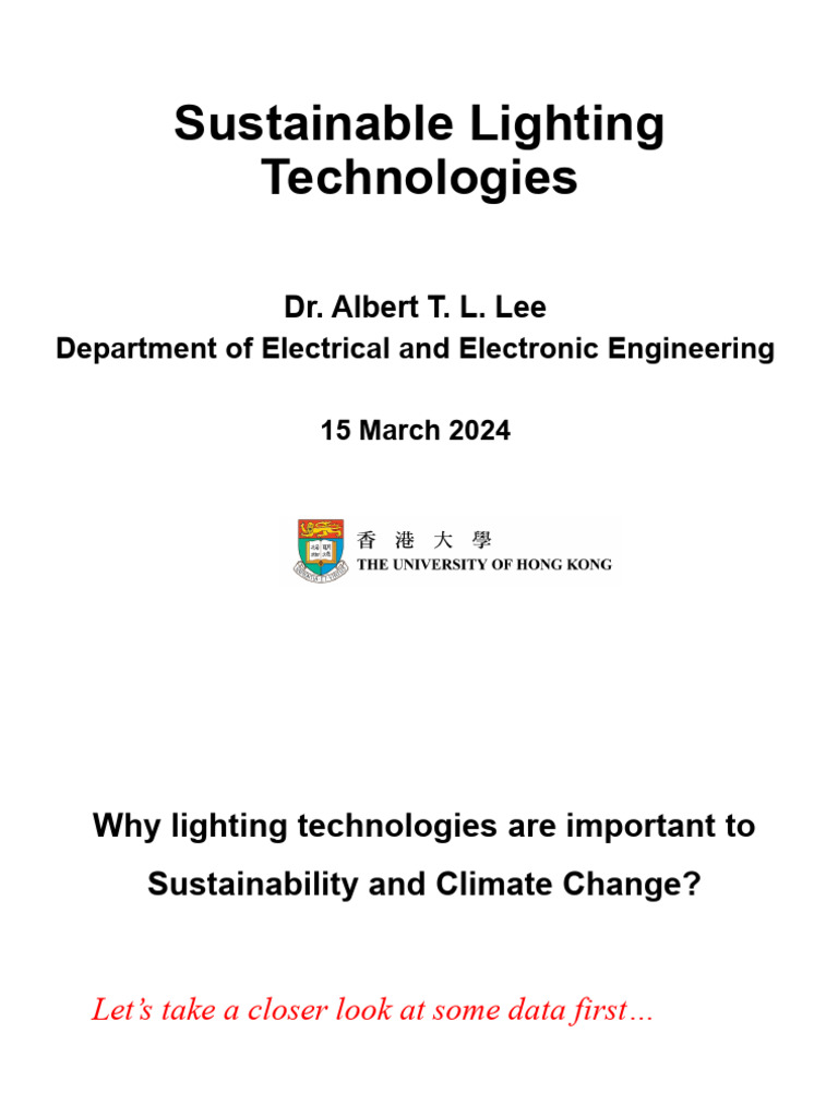 Sustainable LED Lighting Technologies | PDF | Light Emitting Diode | Color
