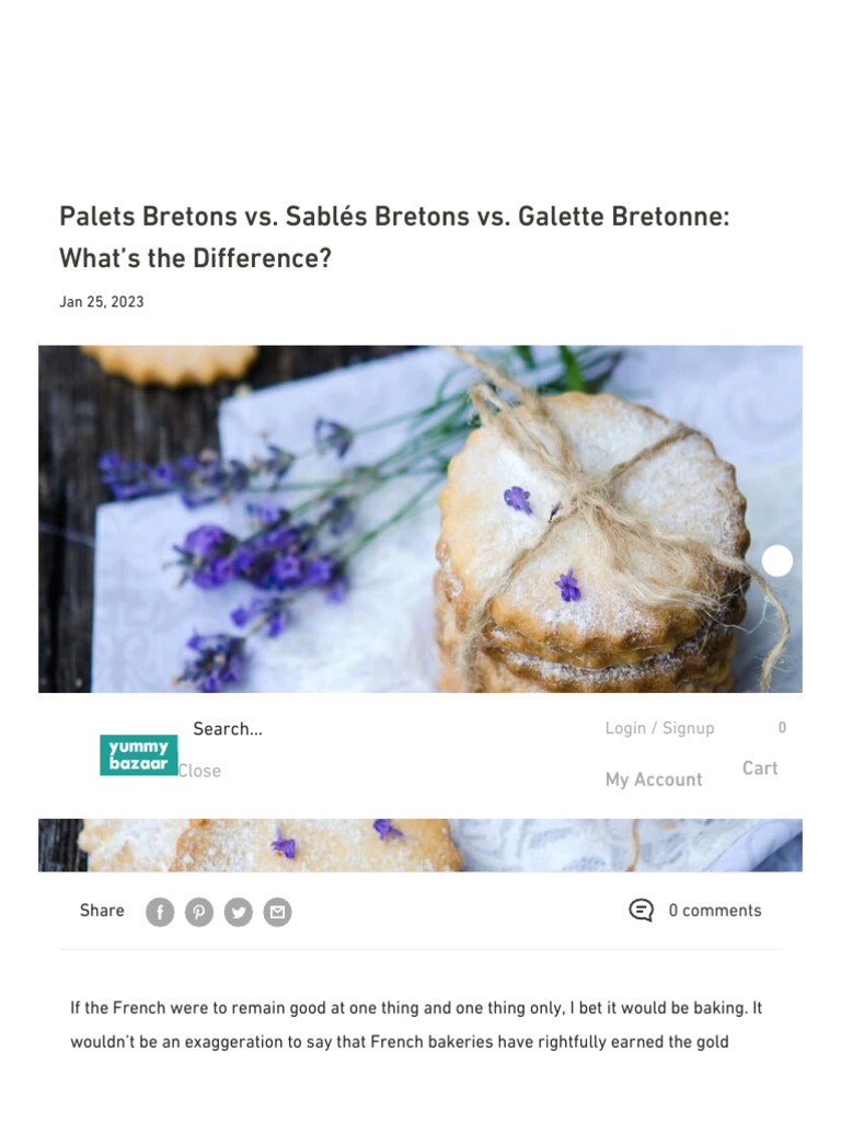 Palets Bretons vs. Sablés Bretons vs. Galette Bretonne - What's The ...