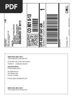 Courier Declaration Format For Non Commercial Value | PDF