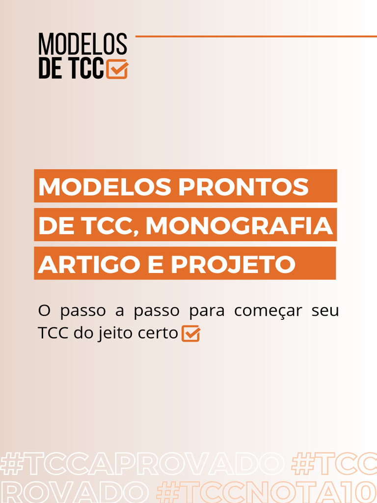 Modelos Prontos de TCC - e Book | PDF | Marketing