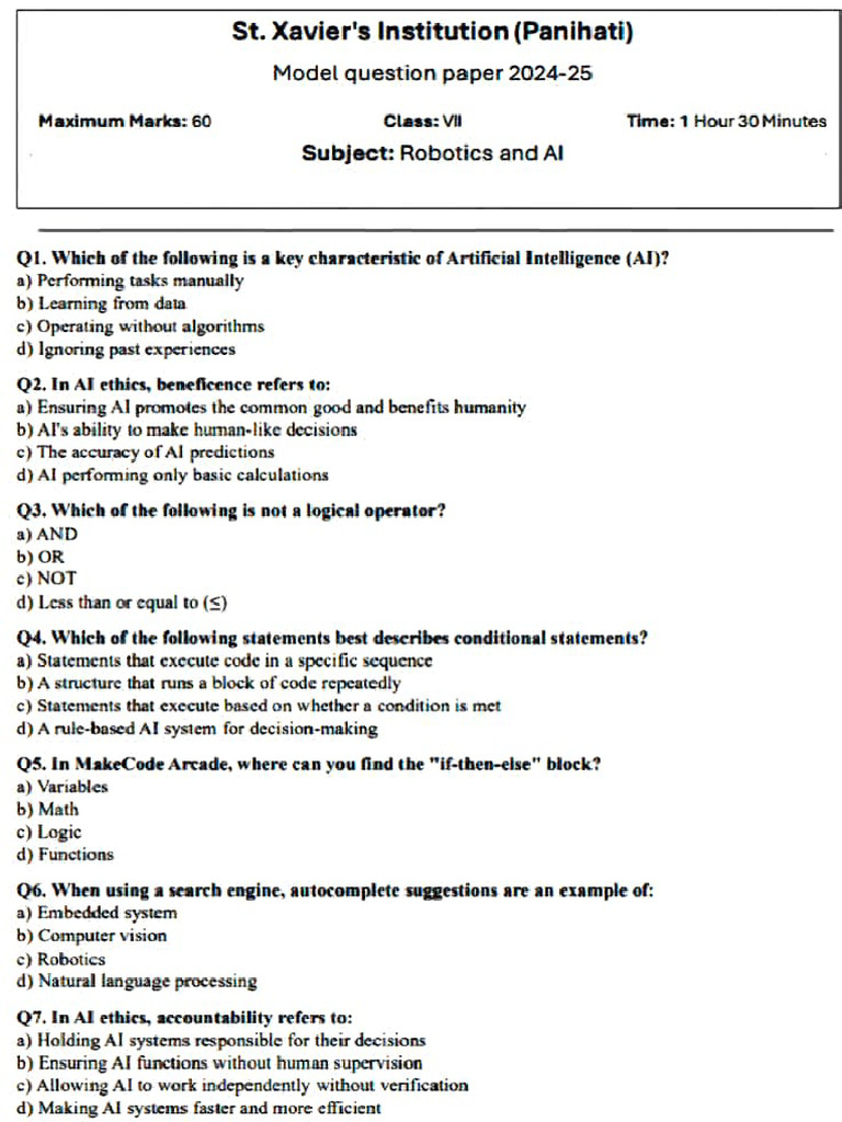 AI and Robotics Sample Note | PDF | Artificial Intelligence | Intelligence (AI) & Semantics