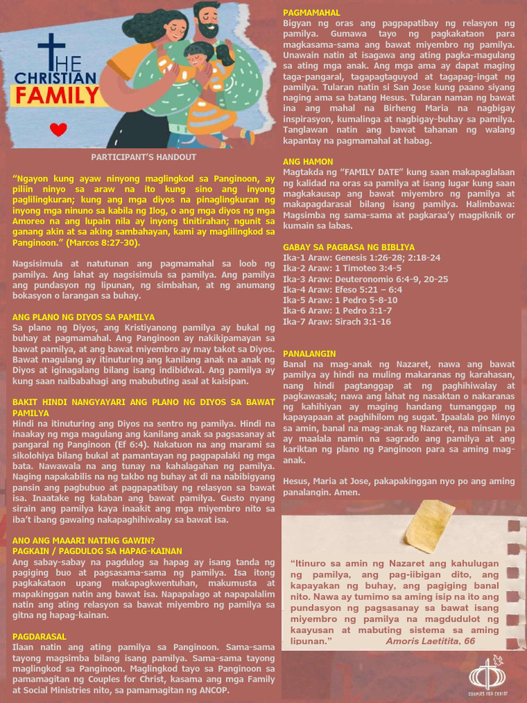 Session 5 - HANDOUT Tagalog | PDF