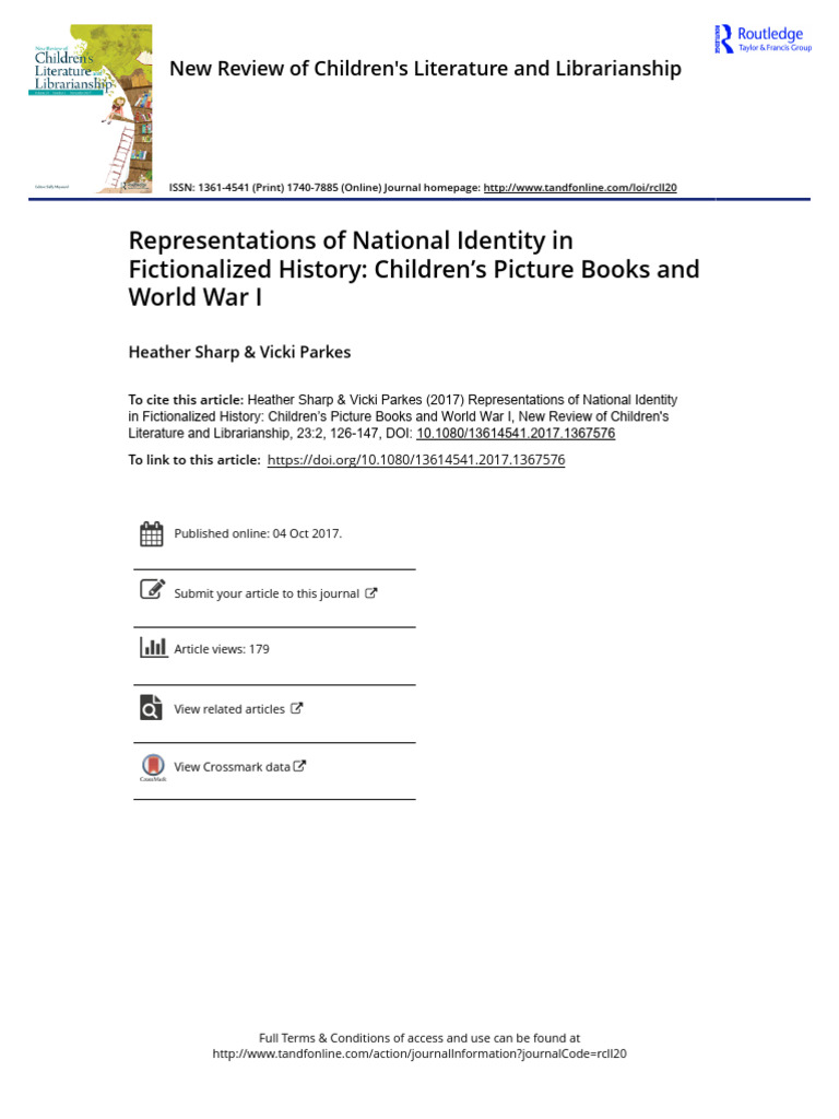 Representations of National Identity in Fictionalized History Children ...