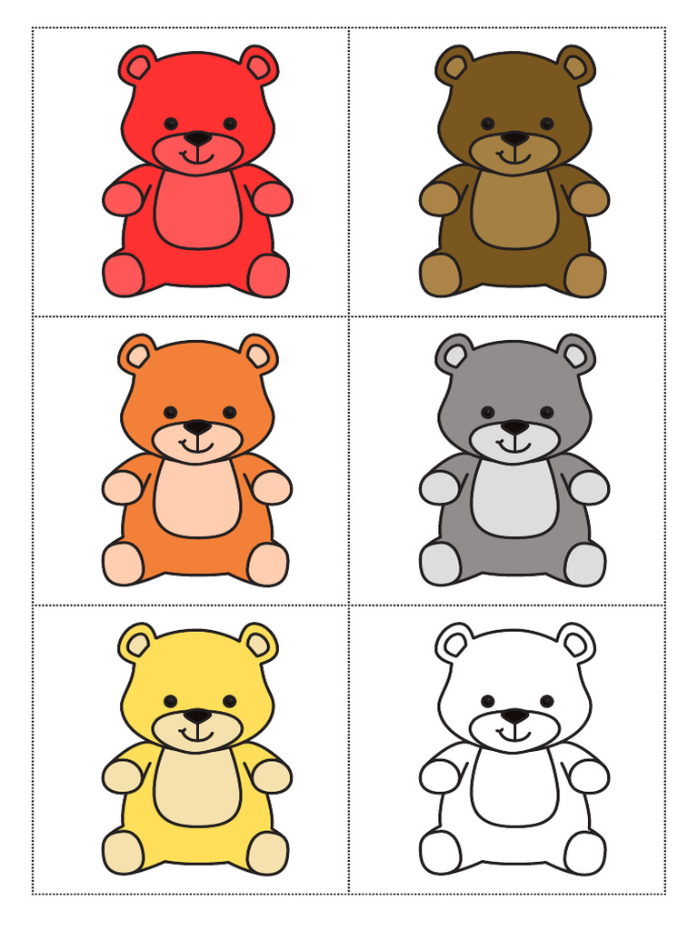Printable Colors Memotest Cards | PDF