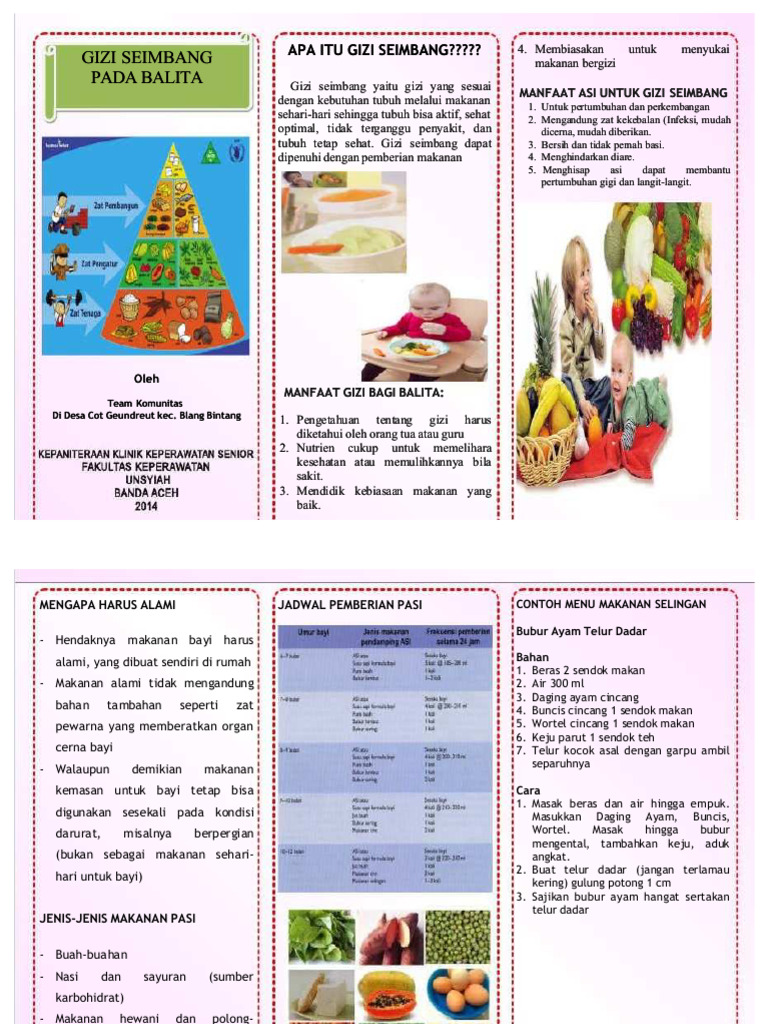 PDF Leaflet Gizi Seimbangdoc Compress | PDF