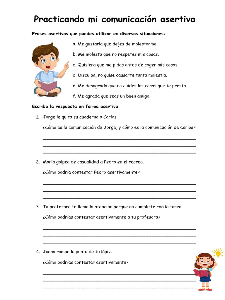 Practicando Mi Comunicación Asertiva | PDF