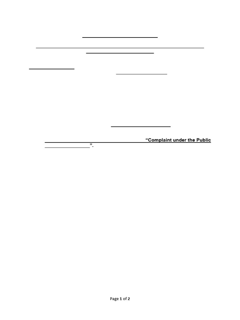 Guidelines for PIDPI Complaints | PDF | Justice | Crime & Violence