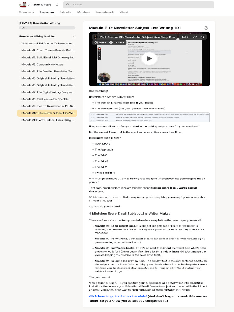 Newsletter Subject Line Writing Tips | PDF
