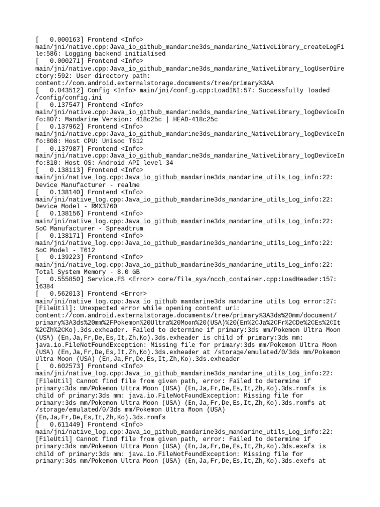 Mandarine Log | PDF | Computer Engineering | Computing