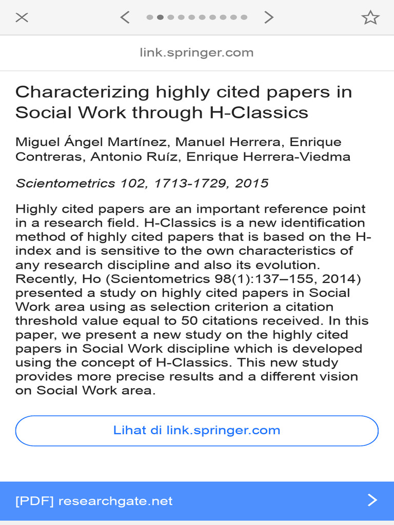 Paper Social Work - Google Scholar | PDF | Science | Scientific Method