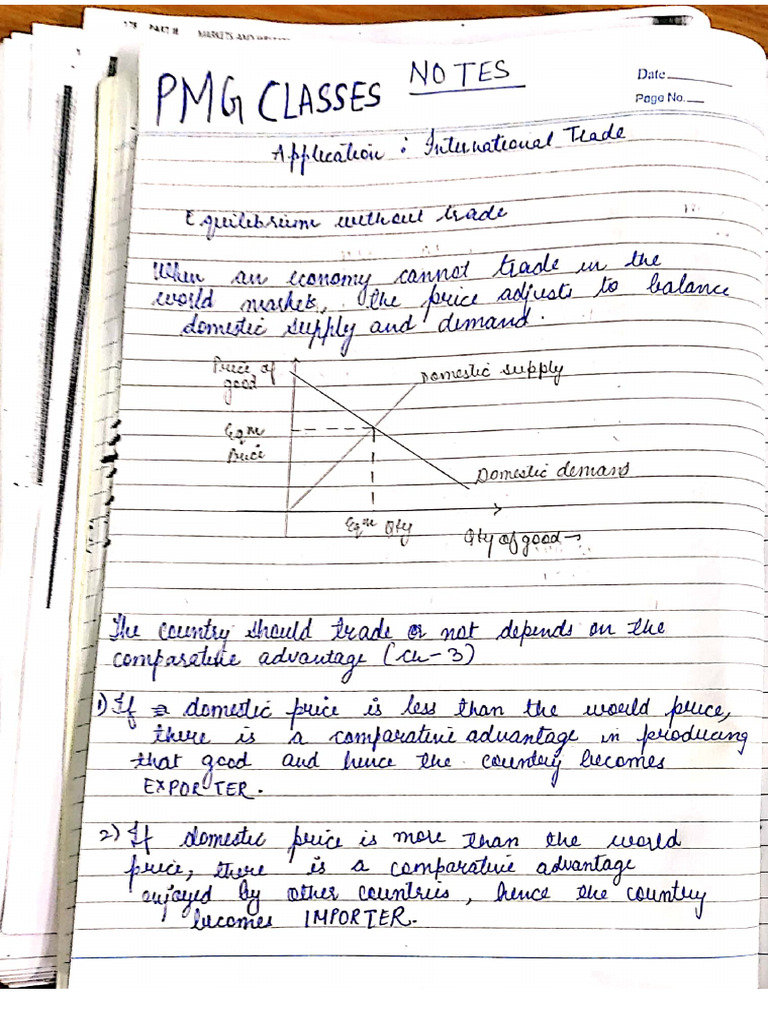 Sem-1 PMG Ch-9 International Trade | PDF