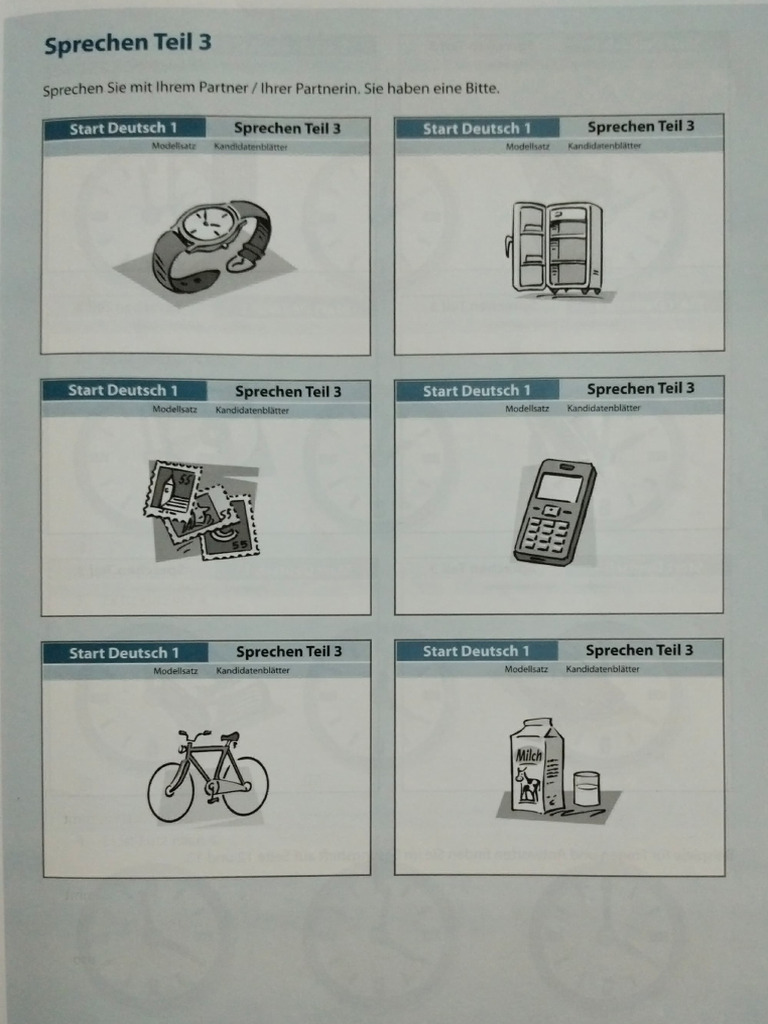 A1 Sprechen Teil 3 | PDF