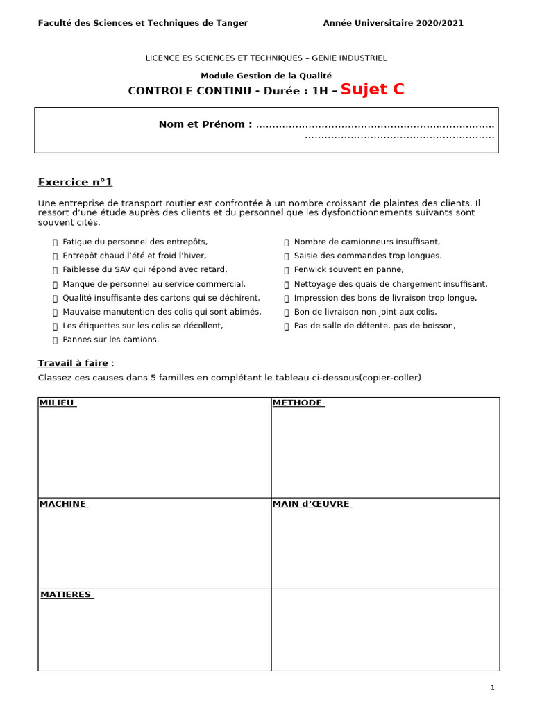 CC Qualité | PDF | Système de management de la qualité | Management de ...