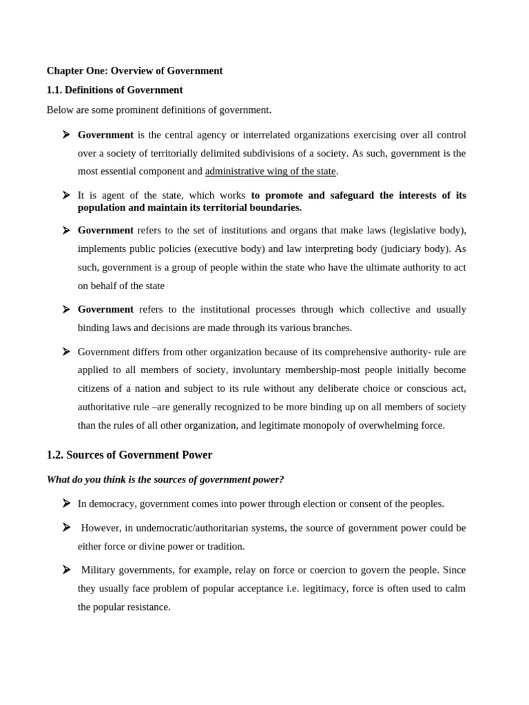 Introduction Comparative Government and Politics-2022-1 | PDF ...