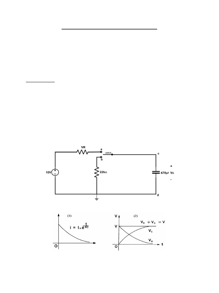 RC and RL Circuit Analysis Lab Guide | PDF | Electrical Network | Voltage