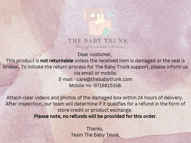 Maternity Pillow Return Policy (1) | PDF