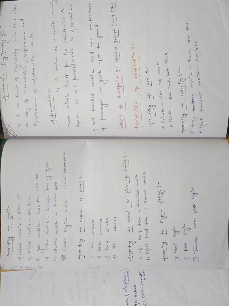 AUTOMOBILE NOTES RAMCHANDRA SIR | PDF