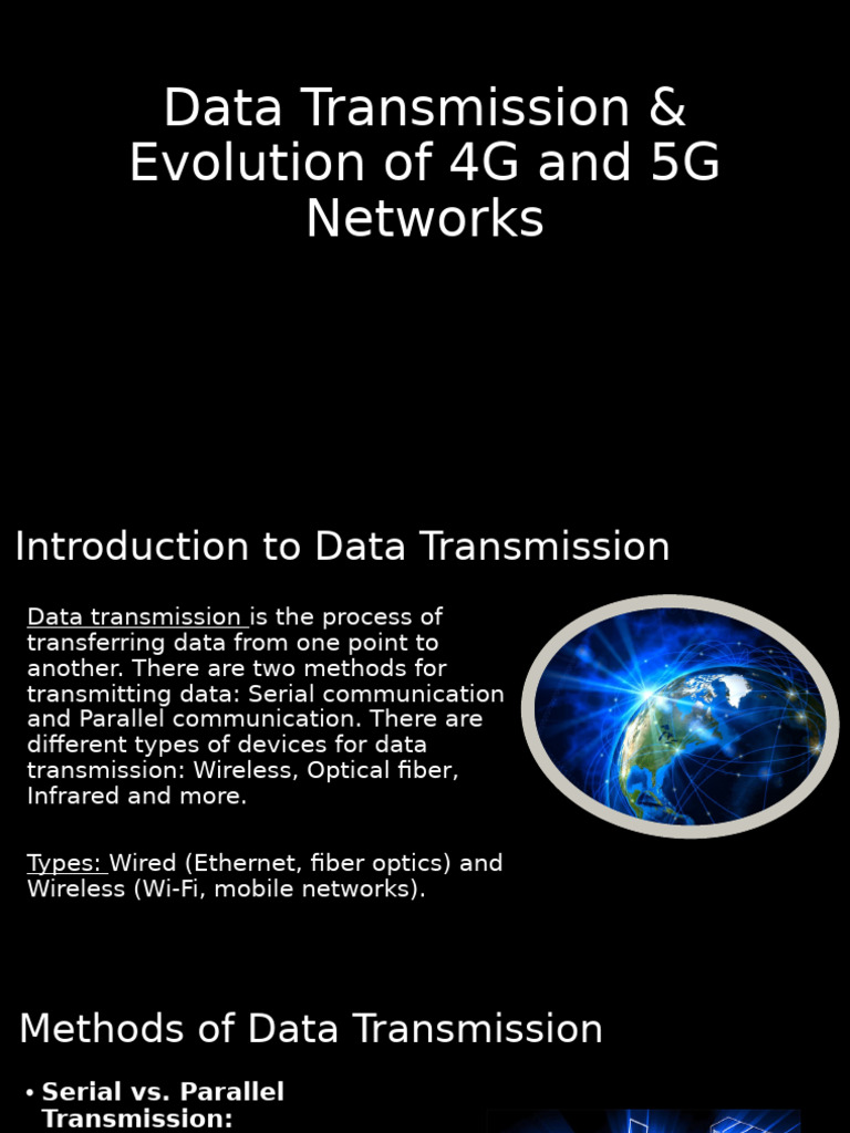 Data Transmission & Evolution of 4G and 5G | PDF | 4 G | Wireless