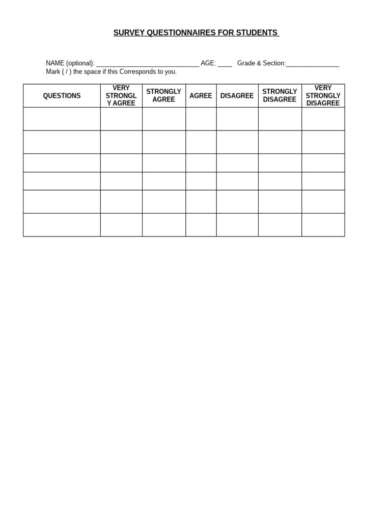 Student Feedback Survey | PDF