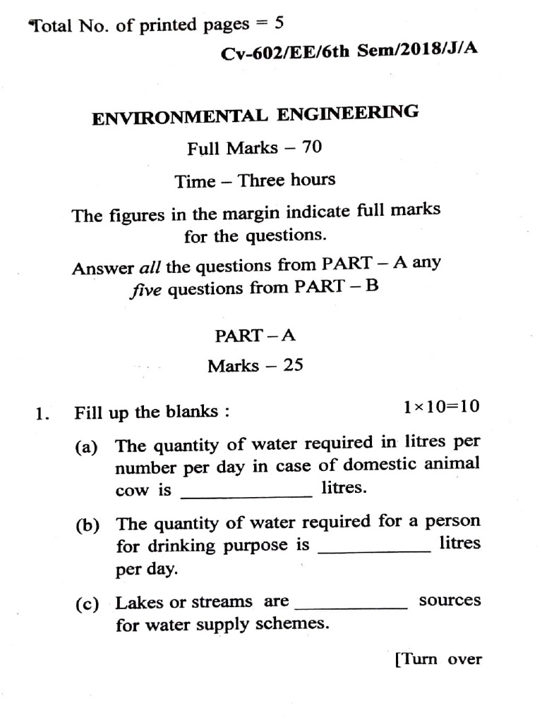 Environmental Engineering 2018 | PDF
