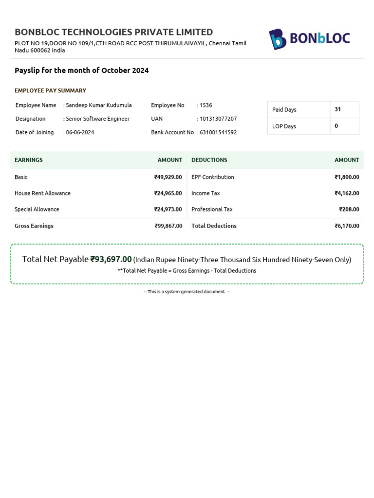 Payslip_1536_Oct_2024 | PDF