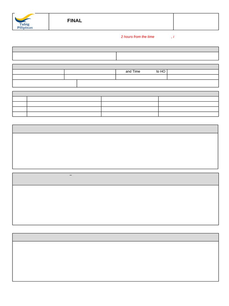 HSSE Incident Investigation Report | PDF | Human Leg | Personal ...