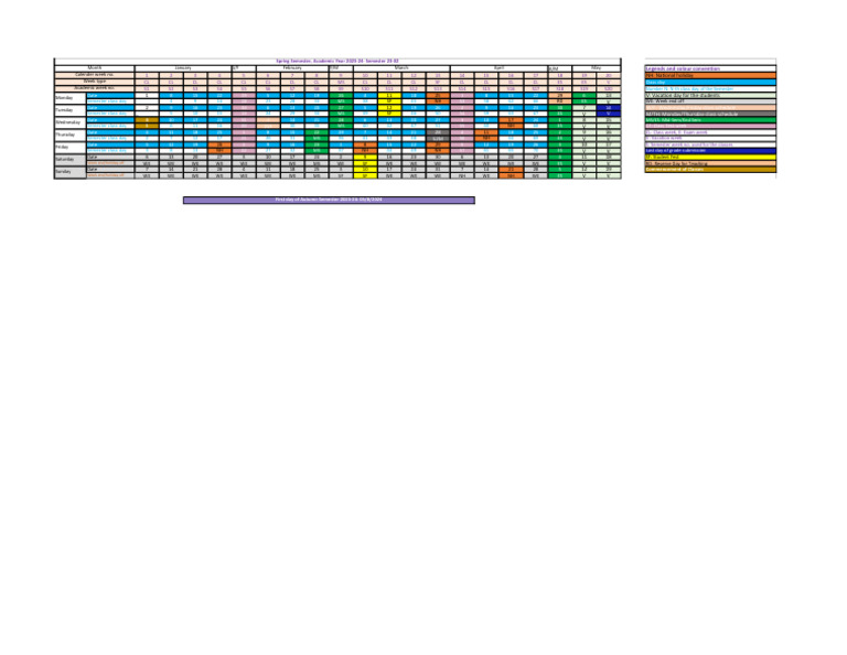 Spring Semester 2023-24 Class Schedule | PDF | Academic Term ...