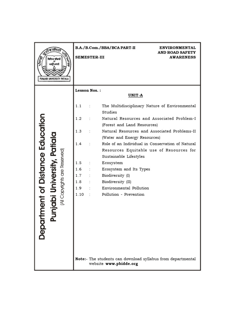 Environment bba 3rd sem english medium | PDF | Oceans | Atmosphere Of Earth
