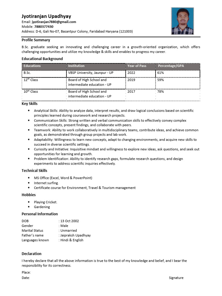 Resume with Documents | PDF | Knowledge | Communication