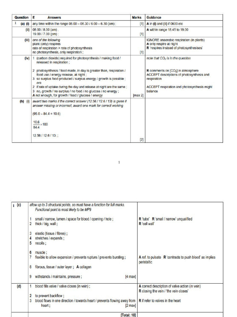 Biology Answer Key Circulation | PDF