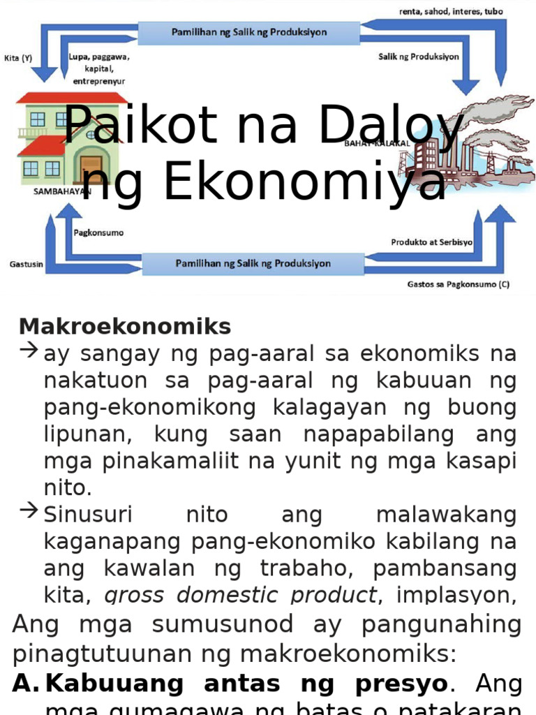 Paikot Na Daloy NG Ekonomiya | PDF