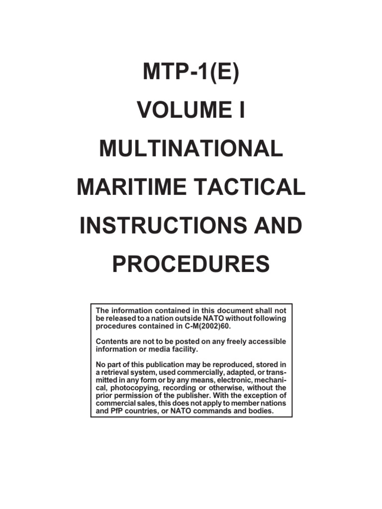 MTP 1 e Vol I CHG 1 | PDF | Radio Spectrum | Anti Submarine Warfare