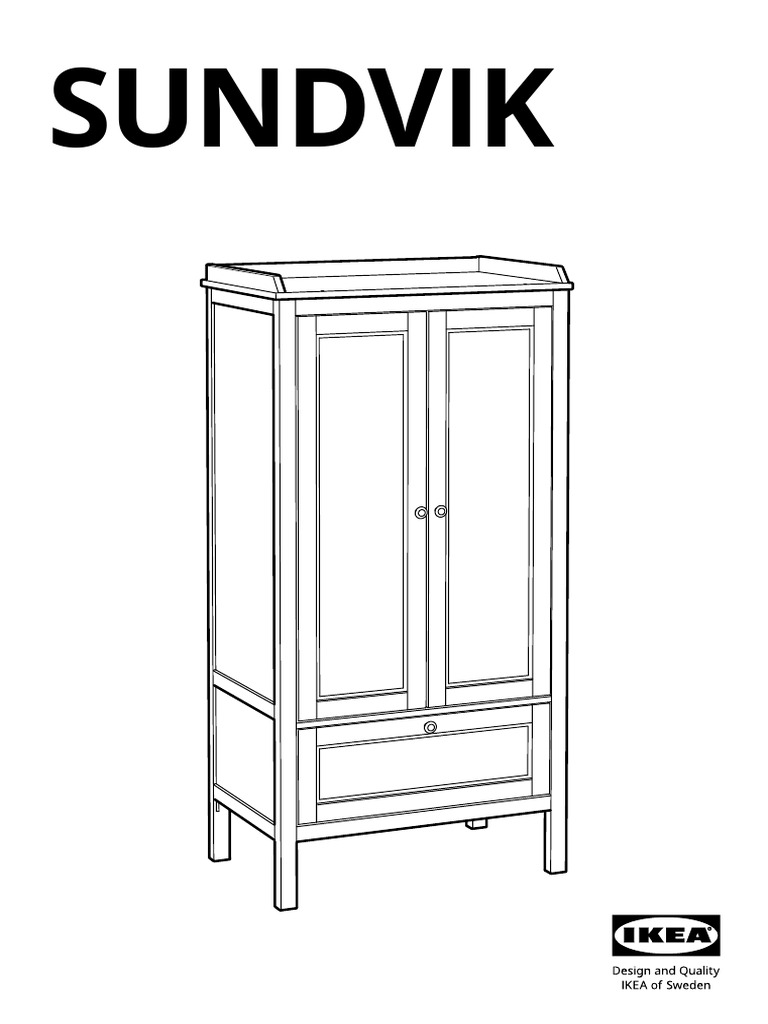 Sundvik Wardrobe White - AA 2236640 6 100 | PDF