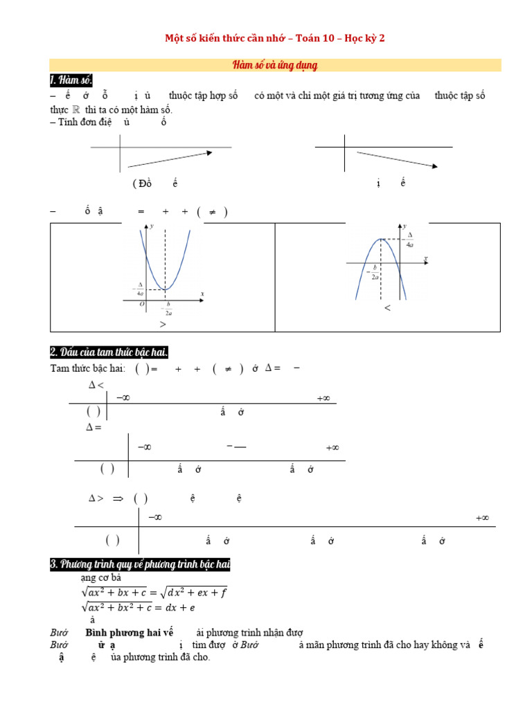 Toan10 HK2 Note | PDF