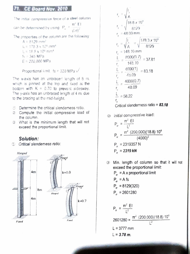 Axially Loaded Problem | PDF | Bending | Beam (Structure)