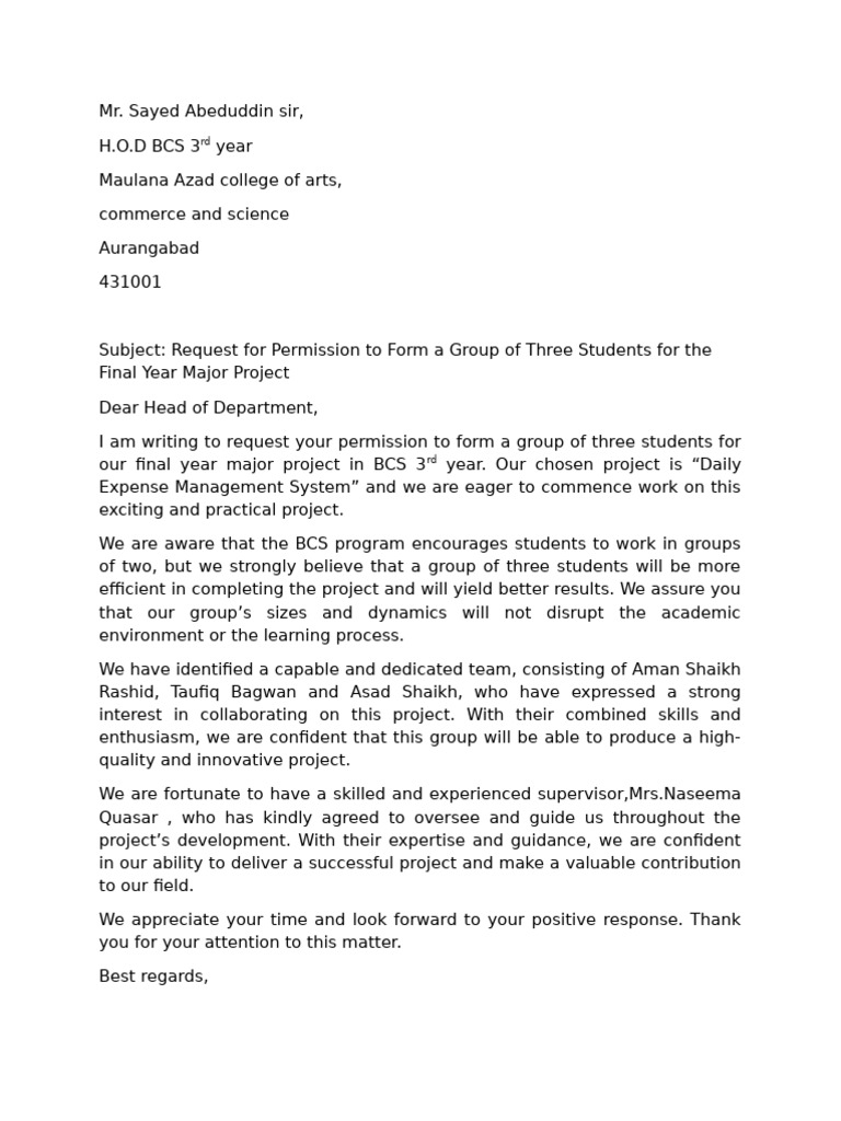 Project Application | PDF