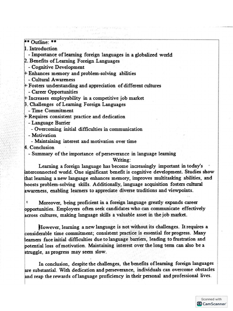 Writing Test 4 | PDF