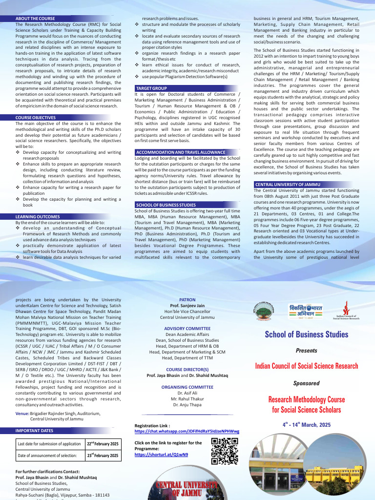 Brochure (1) | PDF | Social Sciences | Science