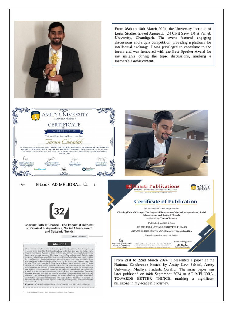 Tarun Achievements | PDF