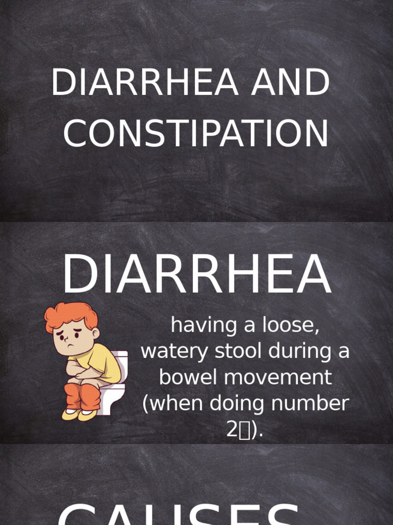 Black and White Chalkboard Brainstorm Presentation | PDF | Diarrhea ...