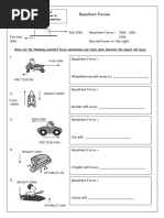 Year 7 Forces Revision Worksheet | PDF | Force | Weight