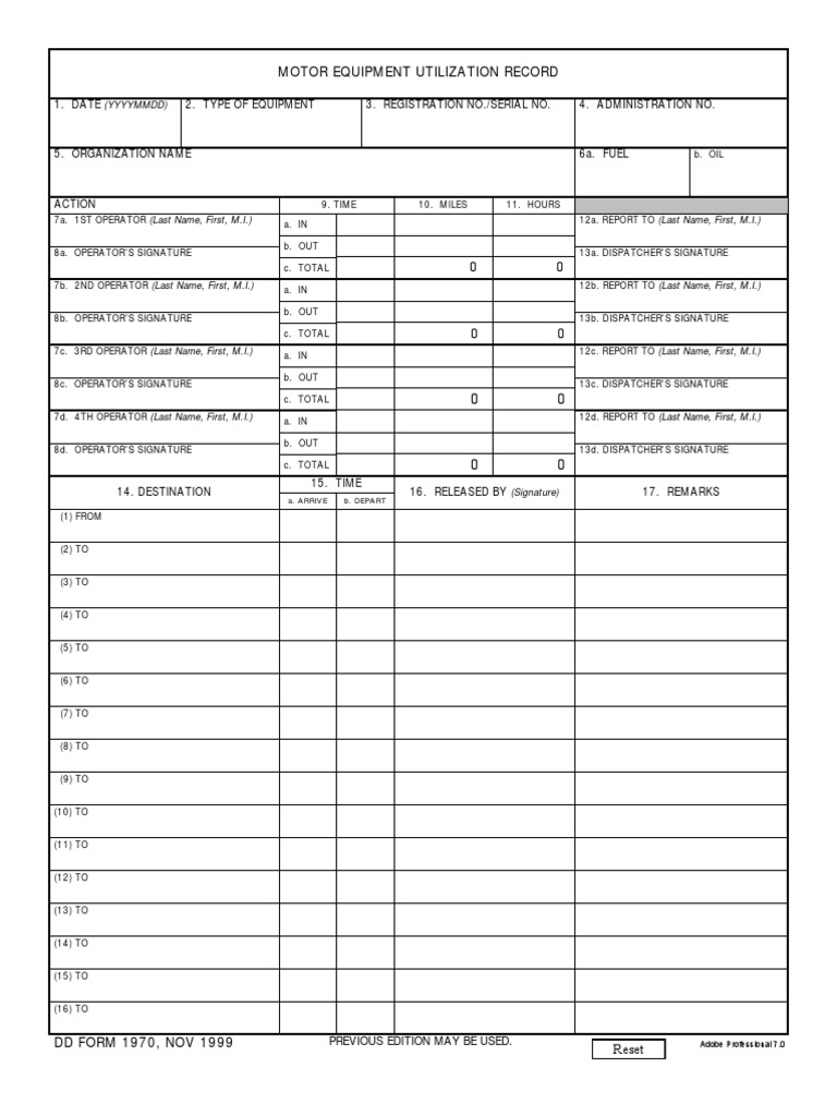 Motor Equipment Utilization Log | PDF | Fuel Economy In Automobiles