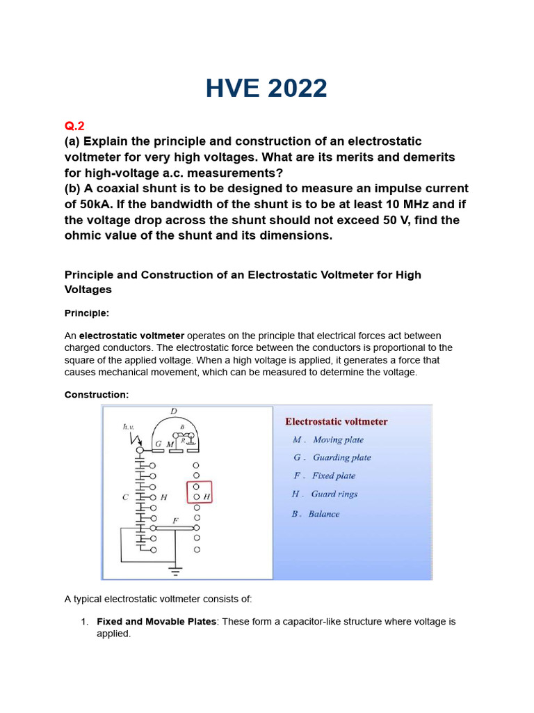 Hve 2022 | PDF | Electrical Breakdown | Insulator (Electricity)