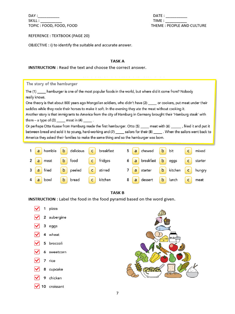 Module 3.0 Food, Food, Food | PDF | Pizza | Cuisine
