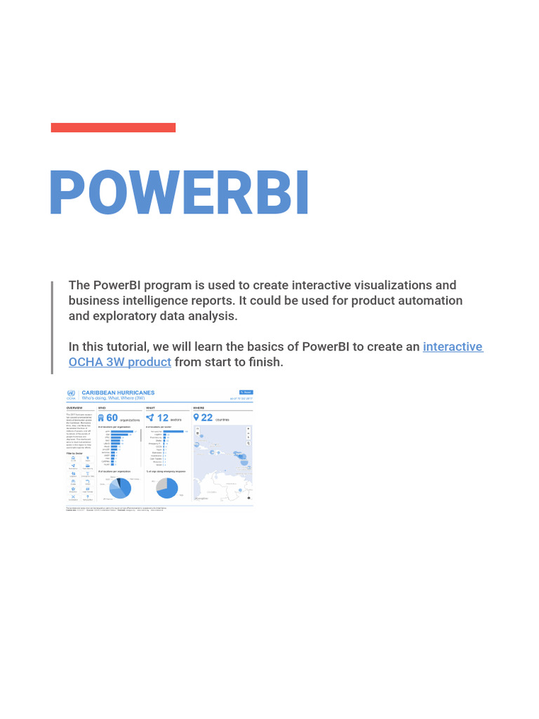 OCHA Getting Started PowerBI | PDF | Button (Computing) | Microsoft Excel