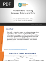 Celta Lesson Frameworks | PDF | Vocabulary | Human Communication