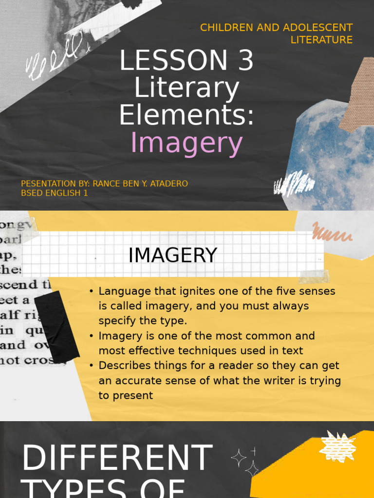 Understanding Imagery in Literature | PDF | Taste | Senses