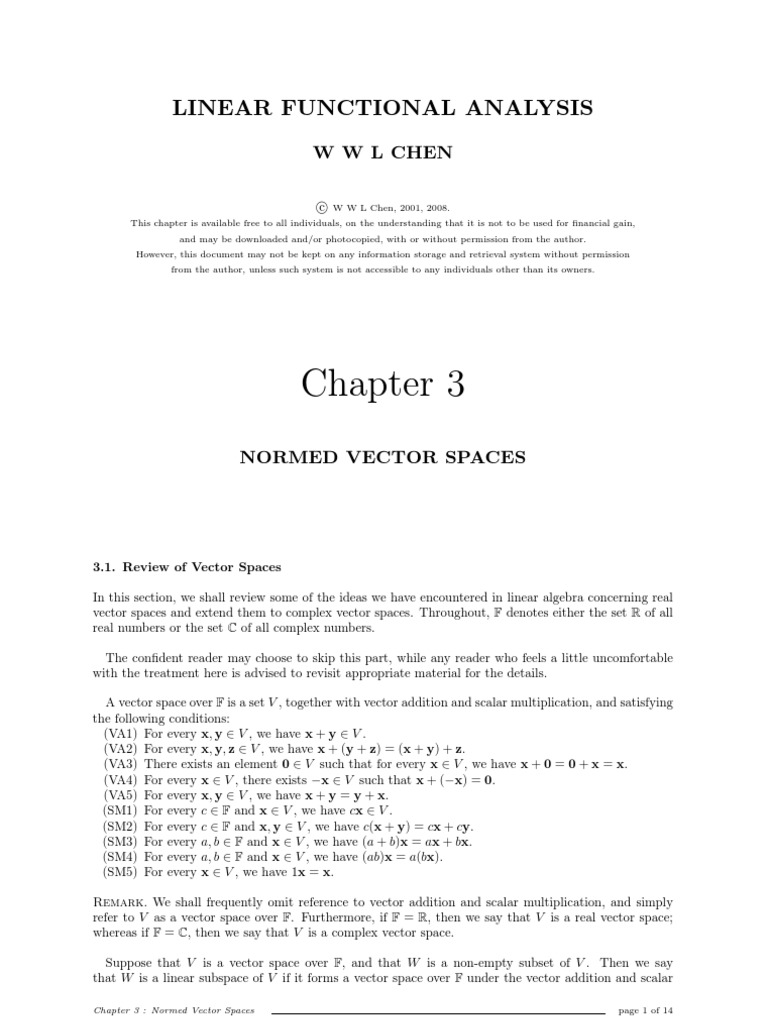 NORMED VECTOR SPACES | Norm (Mathematics) | Metric Space
