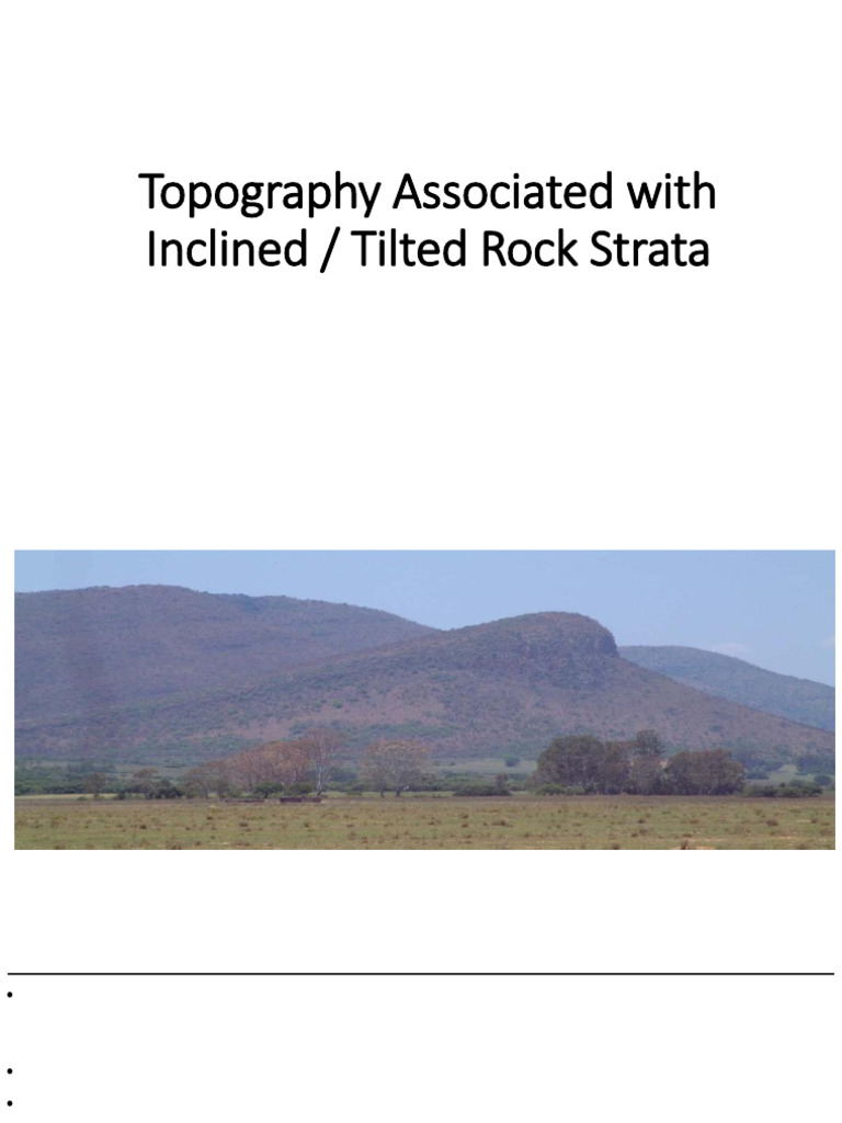 Topography Associated With Inclined - 055723 | PDF