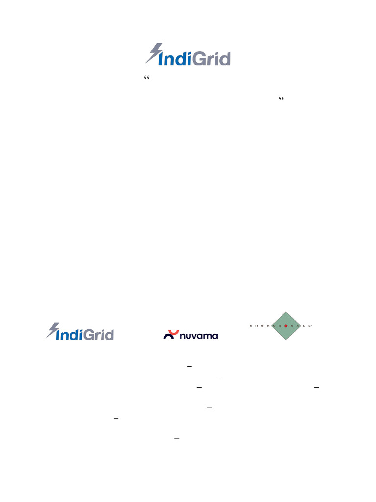 IndiGrid Q2 FY25 Earnings Overview | PDF | Investing | Financial Services